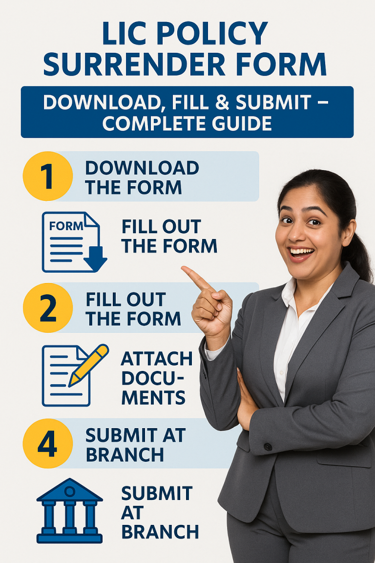 LIC Policy Surrender Form: Download, Fill & Submit – Complete Guide 2025 - InsuringGurgaon